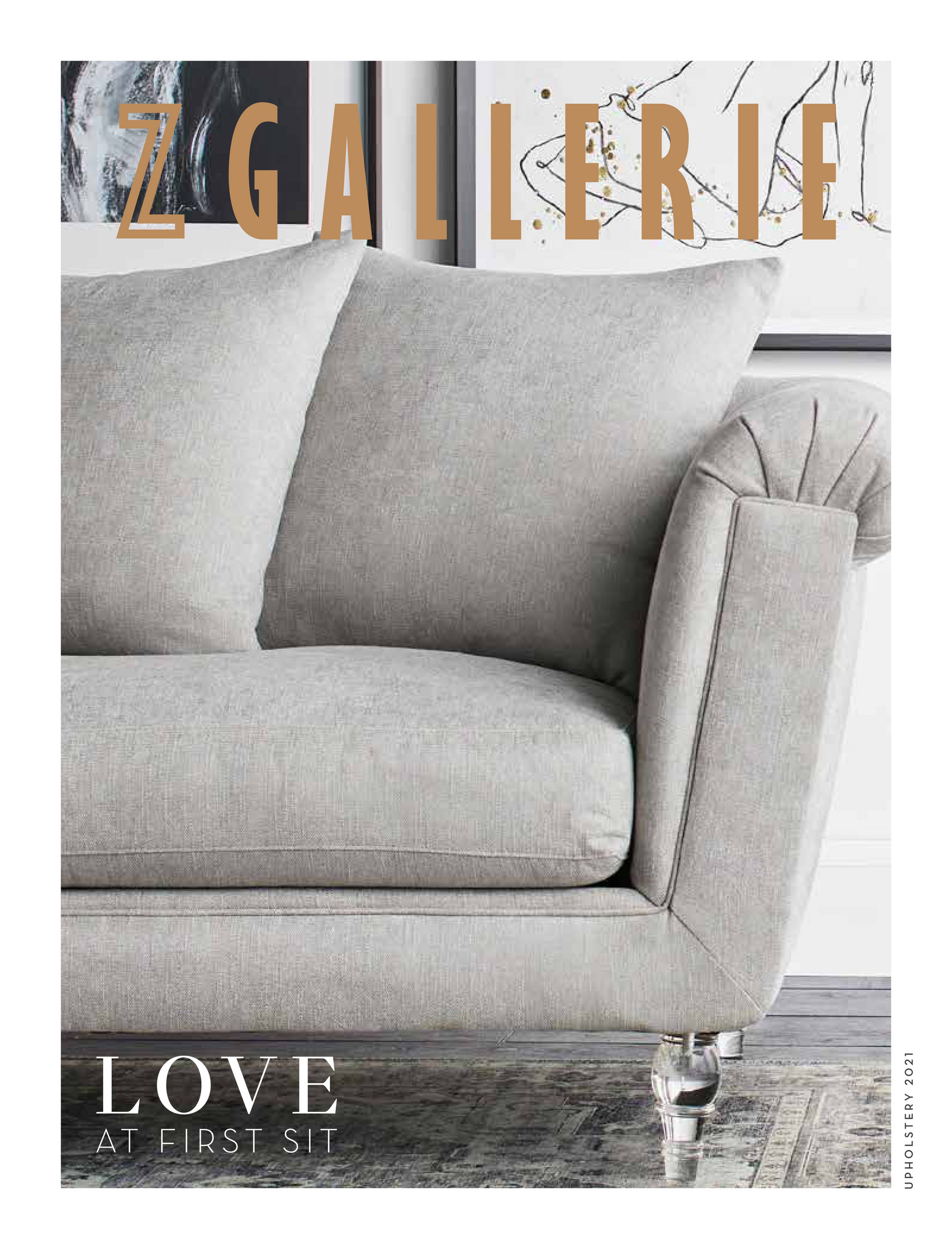 Z Gallerie - THE UPHOLSTERY BOOK - Clea Sofa - Snow Z Gallerie - THE UPHOLSTERY BOOK - Clea Sofa - Snow